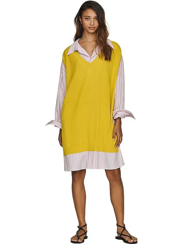 Essentiel Antwerp Twofer Shirtdress - Yellow