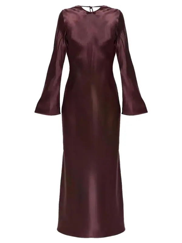 BY MALENE BIRGER Maxi Dress With Petal Appliqués - Brown