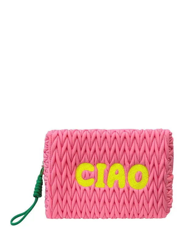 LILLY LOVES Ciao Quilted Puffy Travel Bag - Pink