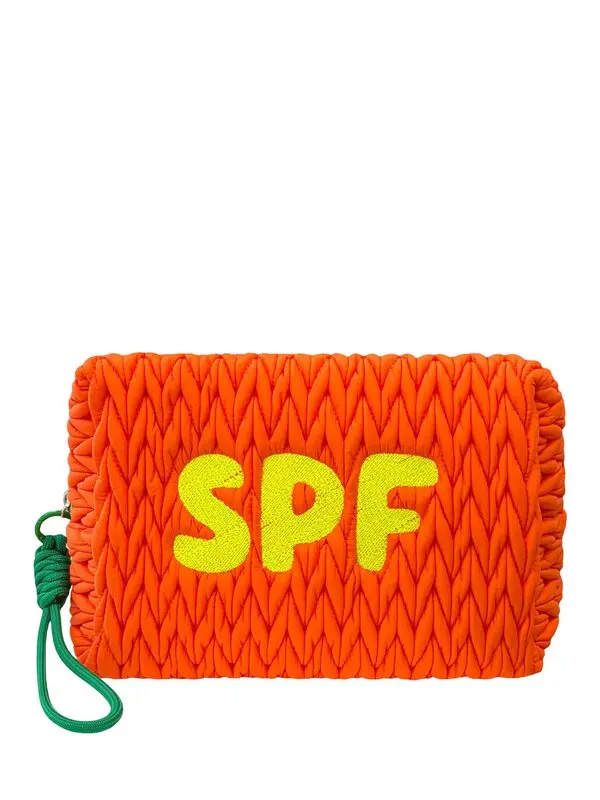 LILLY LOVES Quilted Puffy Travel Bag - Orange