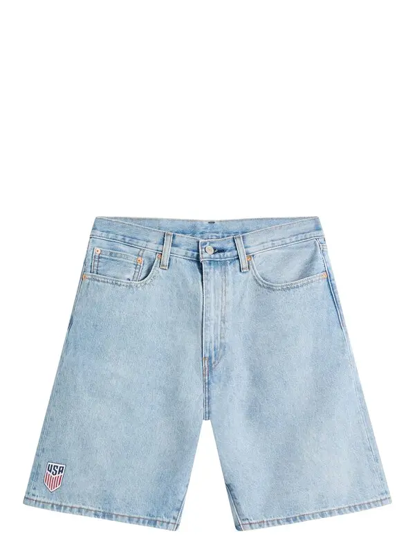 LEVI'S 478 Baggy Denim Shorts - Blue