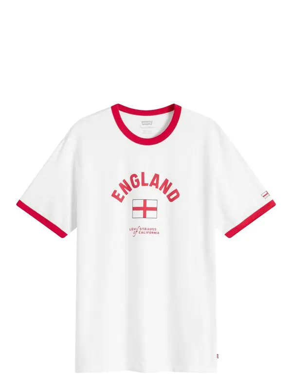 LEVI'S England Retro Ringer T-shirt - White