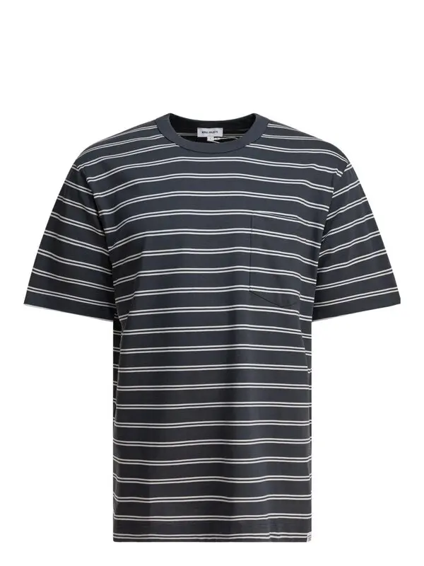 Norse Projects Striped Pocket T-shirt - Black