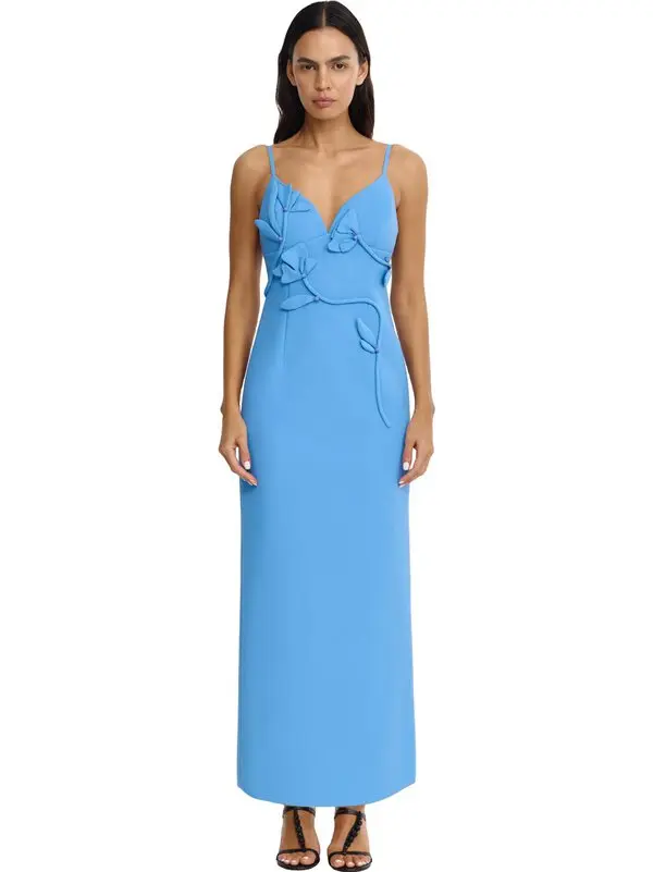 Acler Northhaven Maxi Dress - Alt Blue