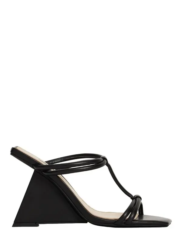 Acler Clarkson Wedge Sandals - Black