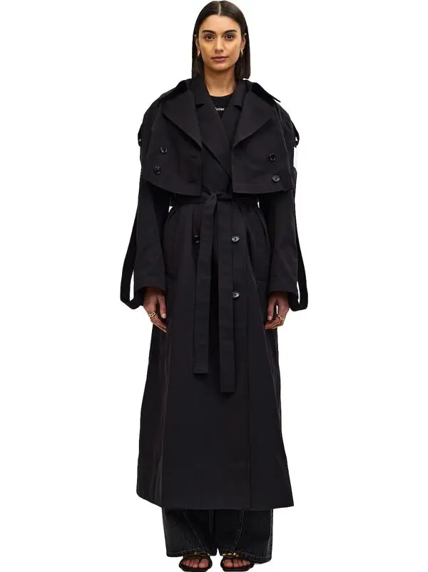 Acler Conford Trench - Black
