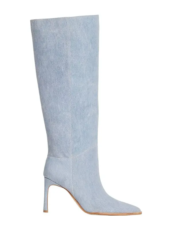 Acler Willow Knee-high Stiletto Boots - Denim