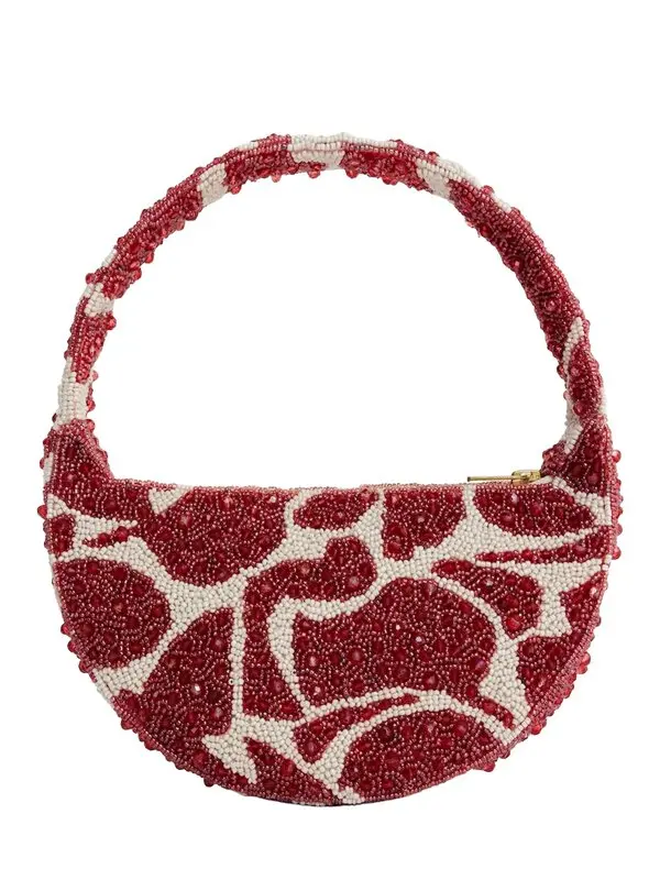 Acler Beaded Birch Bag - Chilli Ivory