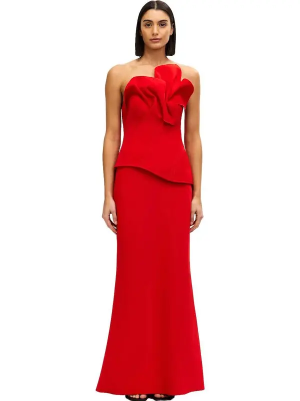 Acler Esher Maxi Dress - Cherry