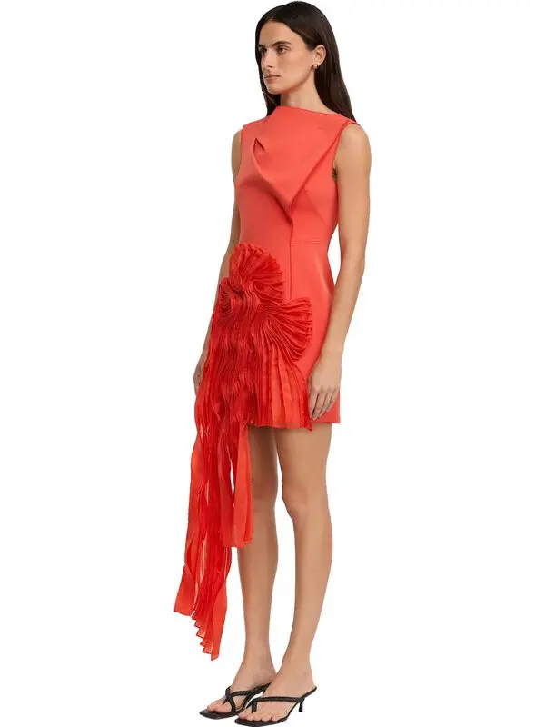 Acler Aberleigh Mini Dress - Chilli