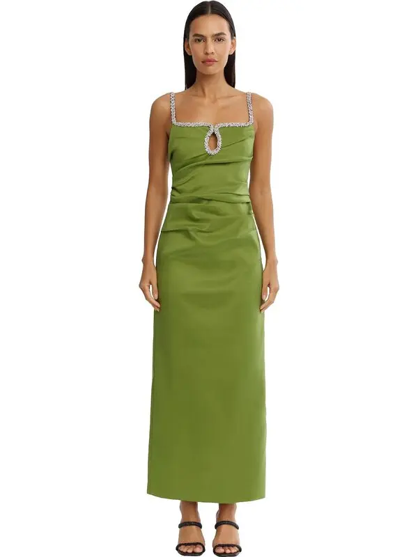 Acler Astonhall Maxi Dress - Basil Green