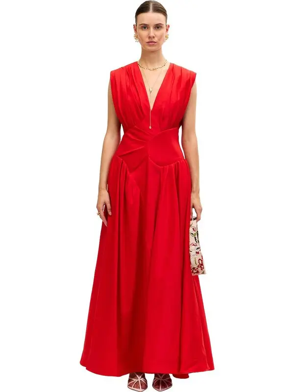 Acler Innoxhill Maxi Dress - Cherry