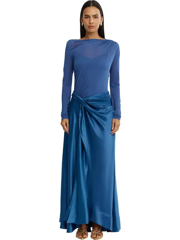 Acler Hertfordshire Maxi Dress - Deep Sapphire