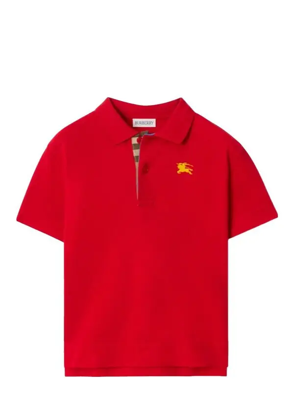 Burberry Cotton Piqué Polo Shirt - Pillar Red