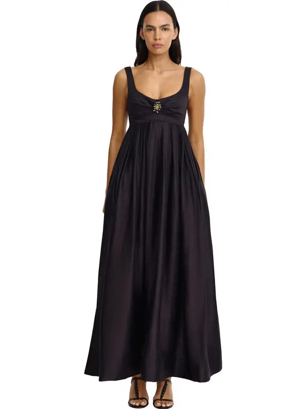 Acler Perinkle Maxi Dress - Black