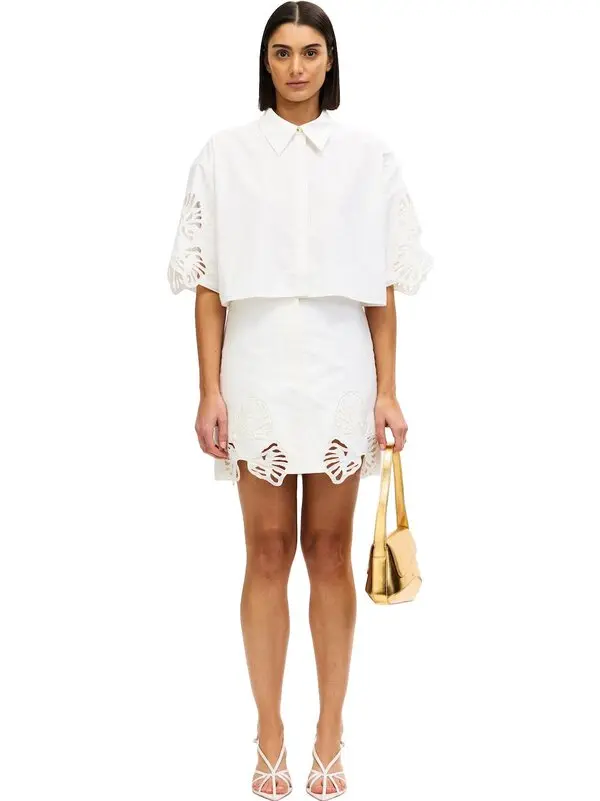 Acler Blairhall Mini Skirt - Ivory