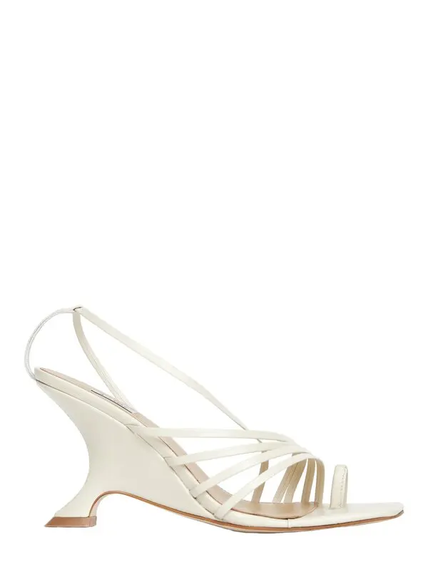 Acler Dylso Wedge Sandal - Vanilla