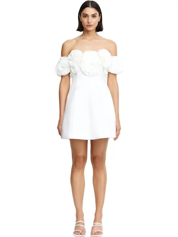 Acler Trusley Mini Dress - Ivory