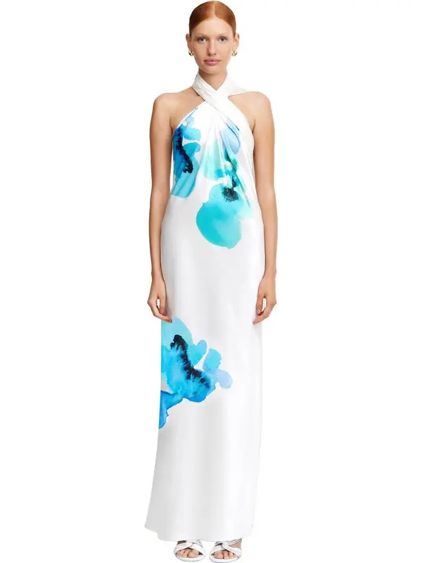 Acler Yewgreen Maxi Dress - Iris Intensity