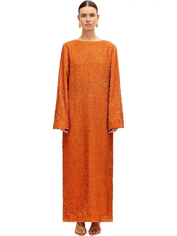 Acler Pinmore Maxi Dress - Fanta