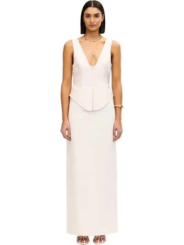 Acler Malton Maxi Skirt - Sandstone