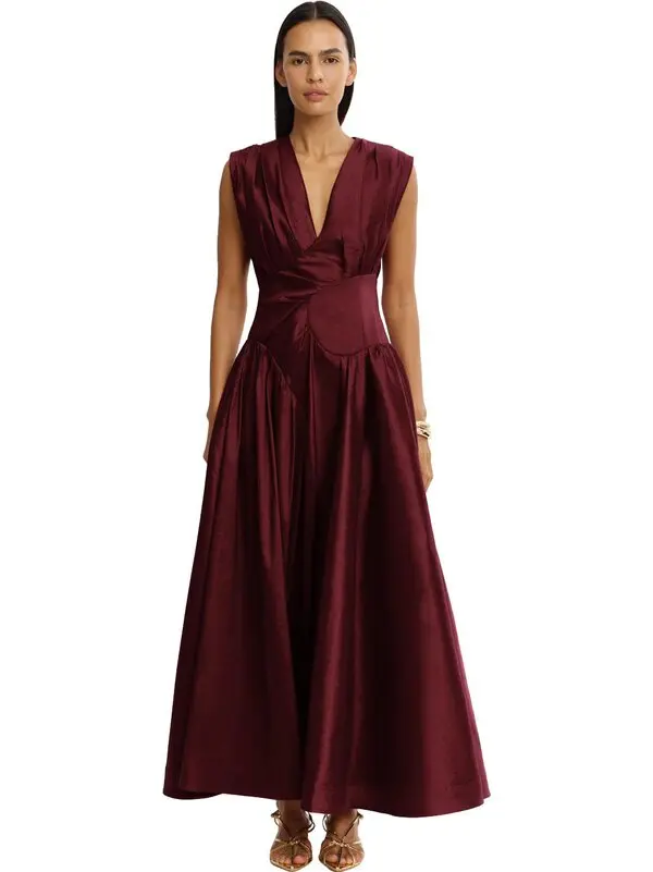Acler Innoxhill Maxi Dress - Mahogany