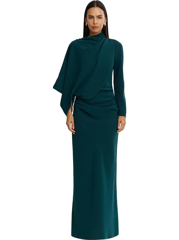 Acler Northwick Maxi Dress - Midnight Emerald