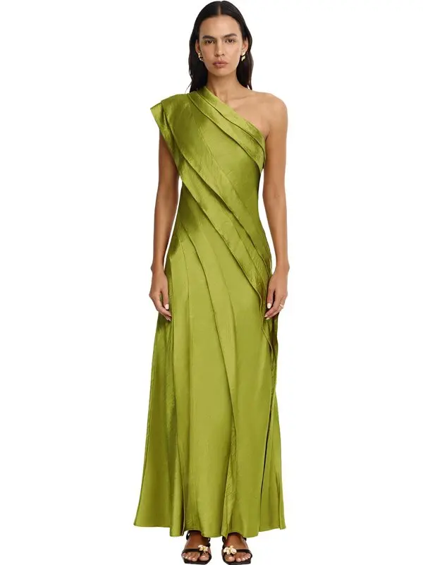 Acler Blenfleet Maxi Dress - Chive