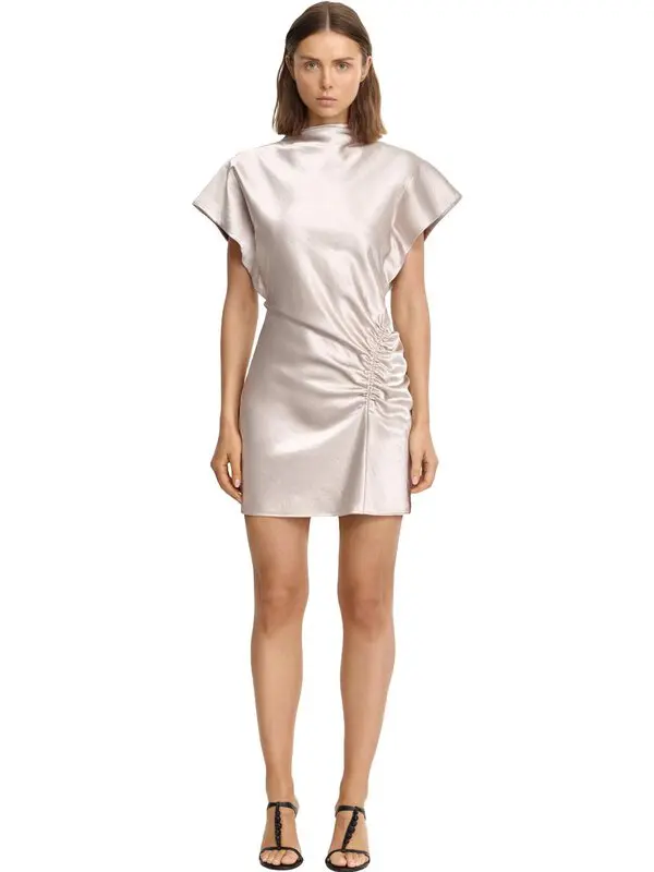 Acler Beckford Mini Dress - Silver