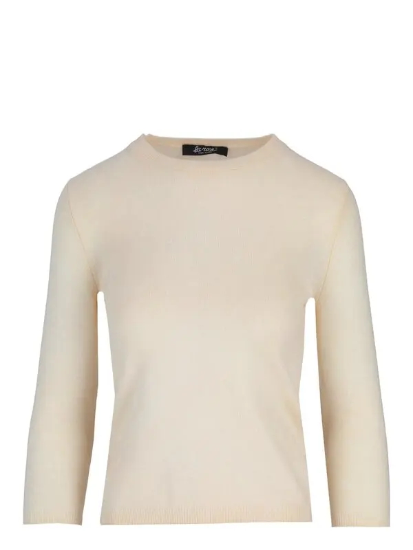 Lela Rose Crew Neck Knitwear - Cream