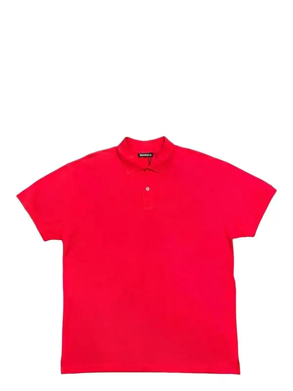 Balenciaga Logo-embroidered Polo Shirt - Red