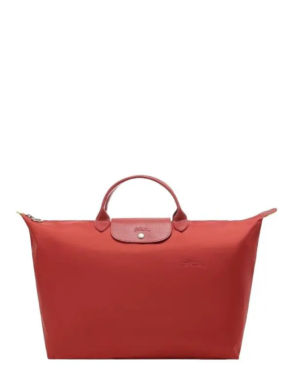Longchamp Logo Zipper Handbag - Red