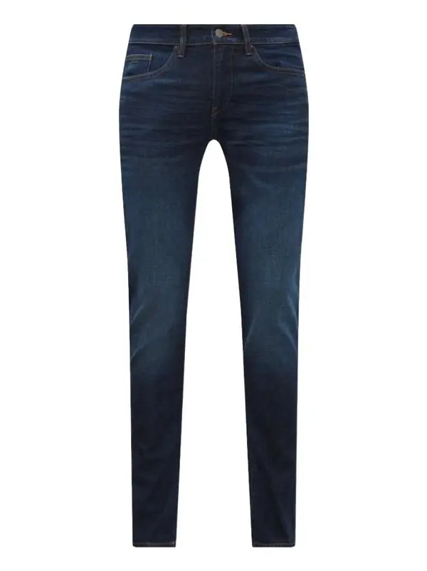Hugo Boss Washed Straight-leg Jeans - Blue