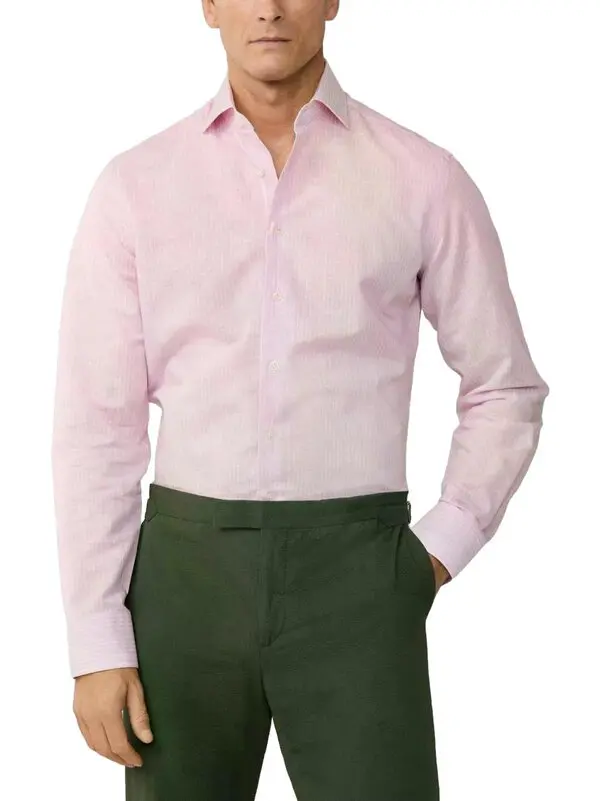 HACKETT LONDON Knightsbridge Bengal-stripe Shirt - Pink