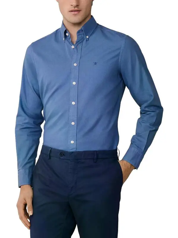 HACKETT LONDON Button-down Oxford Shirt - Blue