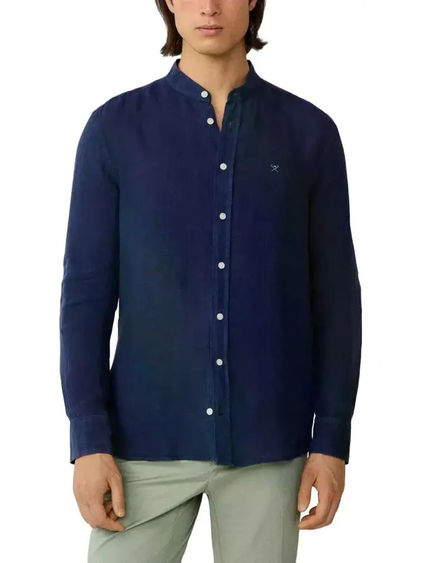 HACKETT  Porter Linen Shirt - Blue