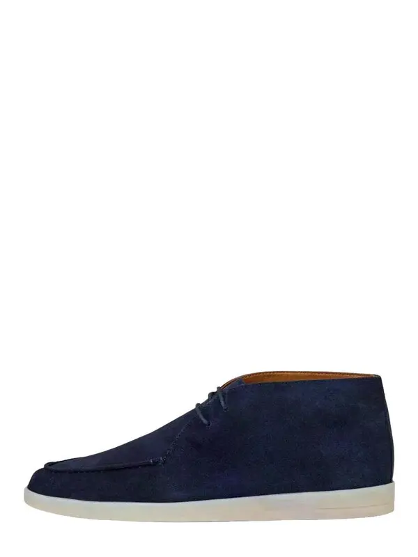 HACKETT LONDON Martins Suede Boat Shoes - Blue