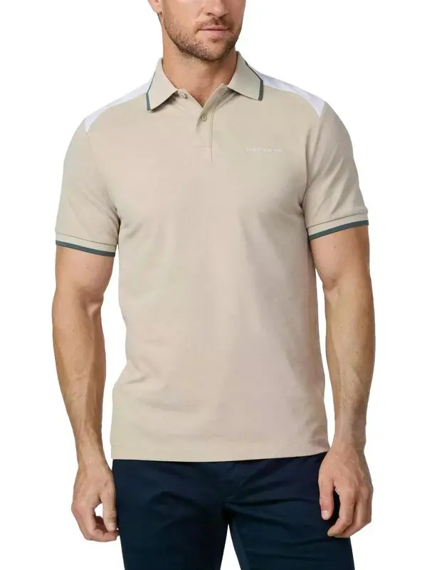 HACKETT LONDON Colour-block Polo Shirt - Neutrals