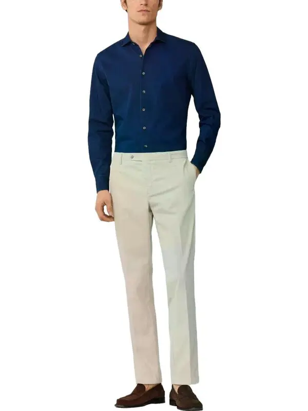 HACKETT LONDON Kensington Slim-fit Trousers - Neutrals