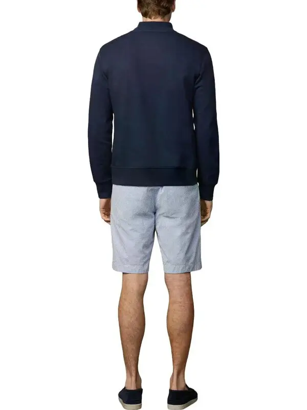 HACKETT  Crew Neck Sweater With Logo Print - Blue