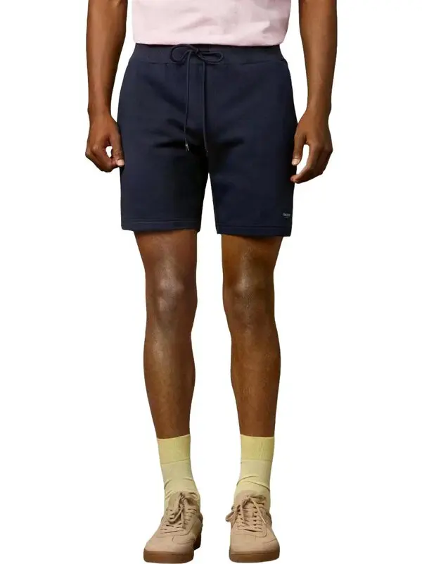 HACKETT LONDON Logo Patch Drawstring Shorts - Blue