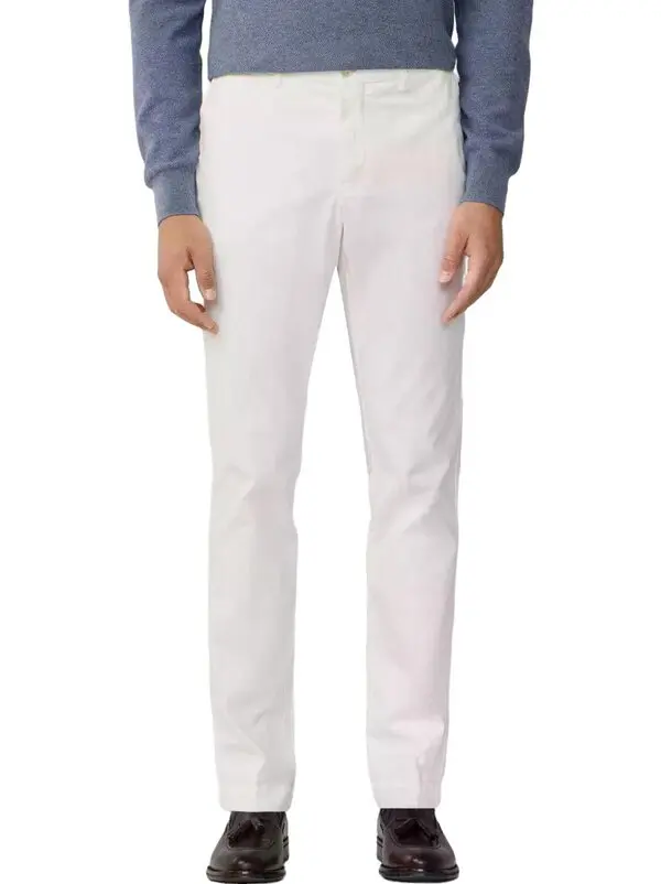 HACKETT LONDON Kensington Garment-dyed Trousers - White