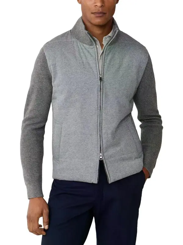 HACKETT LONDON Hybrid Cardigan - Grey