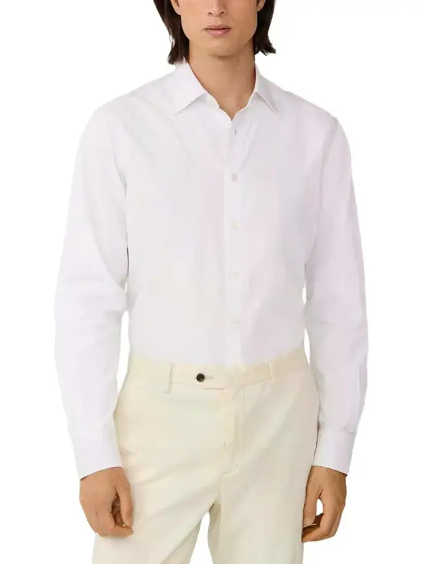 HACKETT  End-on-end Cutaway-collar Shirt - White