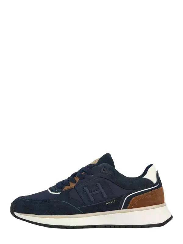 HACKETT LONDON Otto Monogram Detail Sneakers - Blue