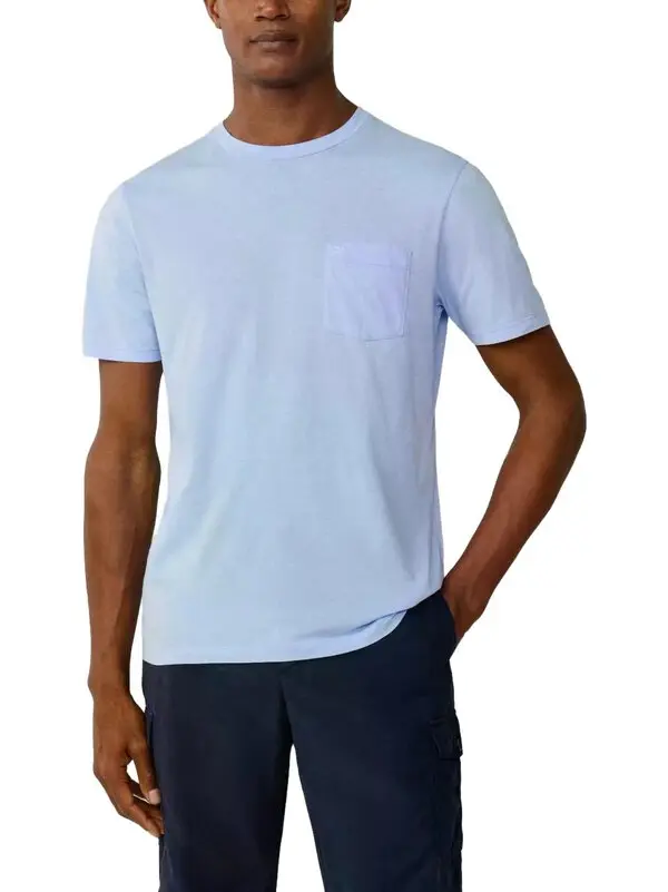 HACKETT LONDON Garment-dyed Pocket T-shirt - Blue