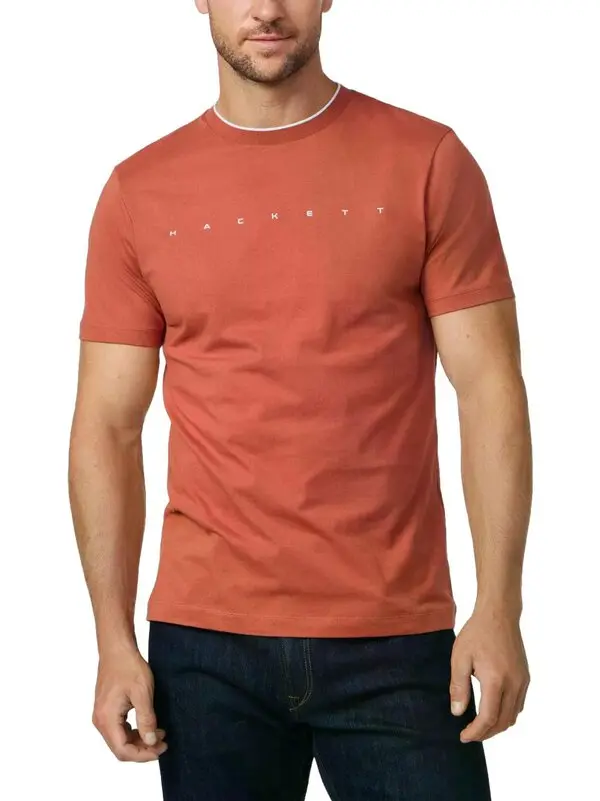 HACKETT LONDON Logo-print Cotton T-shirt - Red