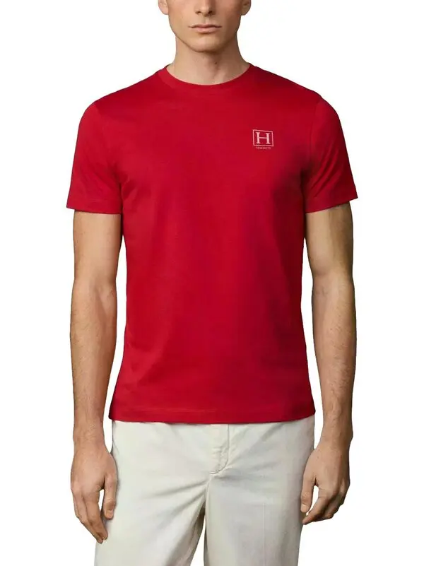 HACKETT LONDON Logo-print Cotton T-shirt - Red