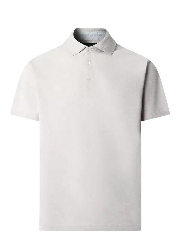 HACKETT LONDON Oxford Pique Short-sleeve Polo Shirt - Neutrals