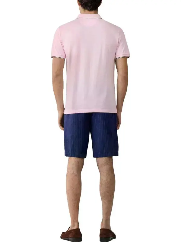 HACKETT LONDON Heritage H Tipped Polo Shirt - Pink